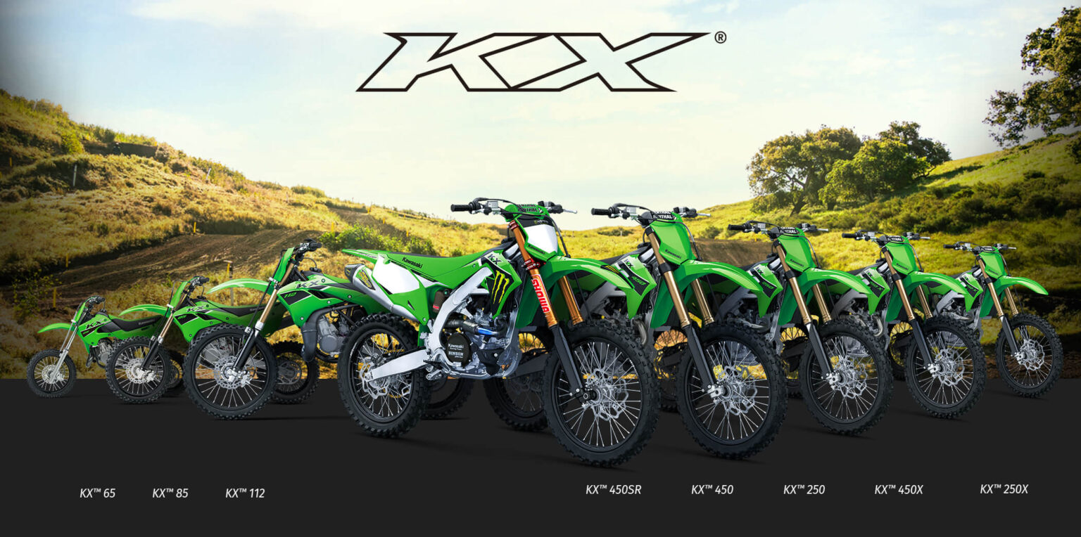 ¿Cuál es la diferencia entre las KX, KLX, KDX y KLR de Kawasaki?